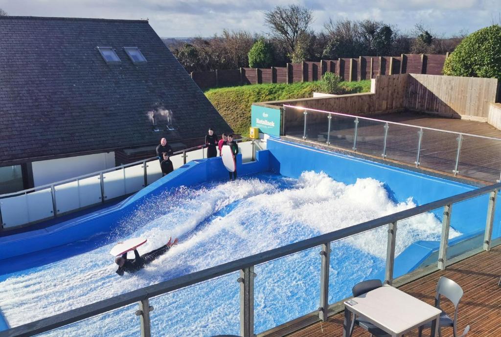 Holiday lodge, on-site watersports, Retallack Resort, Saint Columb ...