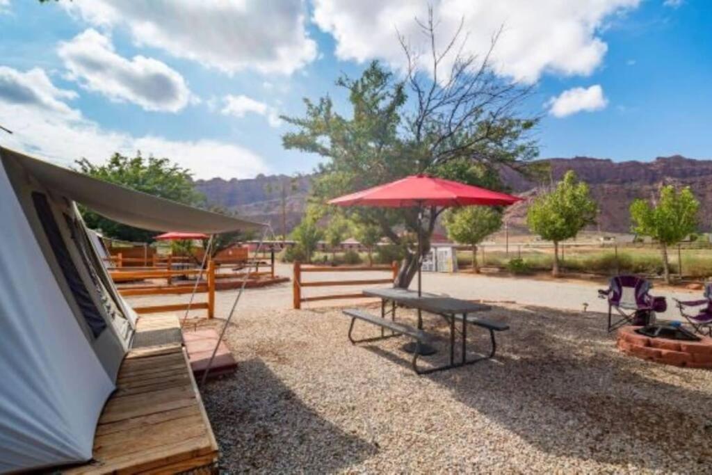 Moab RV Resort Glamping Setup Tent In RV Park #2 OK-T2