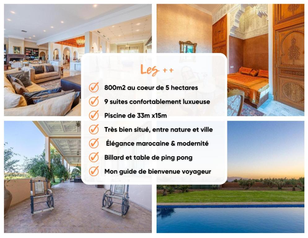 La villa Houda piscine parking privé 15 min Marrakech - ARK Realty ...