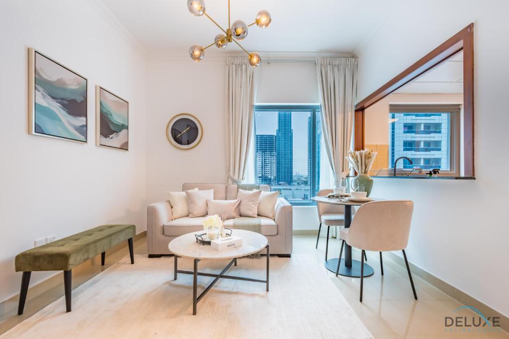 Lavish 1BR Apartment in Time Place Tower, Dubai Marina by Deluxe ...