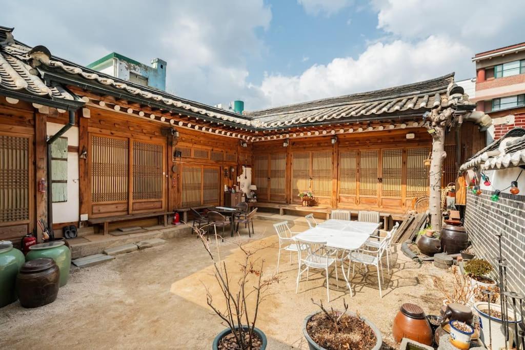 Traditional Korean House Courtyard