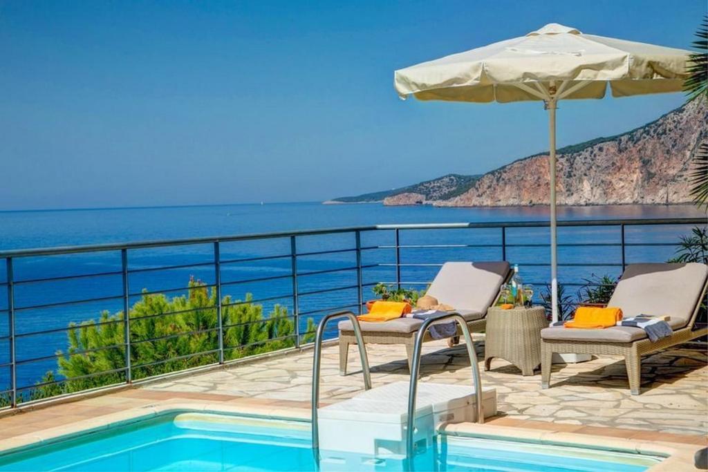 Seafront Kefalonia Villa Villa Kazaana 3 Bedrooms Spectacular Sea Views ...