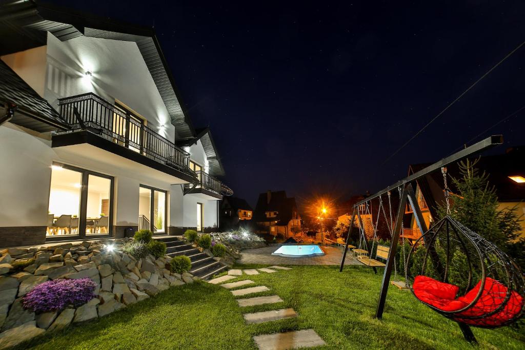 Willa Bania Rabka Zdrój - Balia - Basen - blisko centrum - Widok na ...