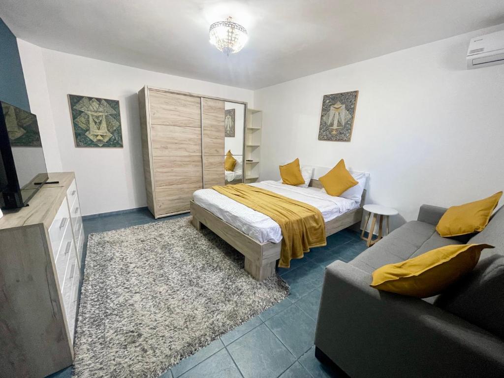 Blue Studio - Half Ground Level With Windows - Demisol, Bucharest ...