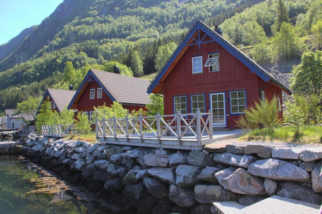 Fjordhytte-6 direkt am Maurangerfjord, einem Seitenarm des ...