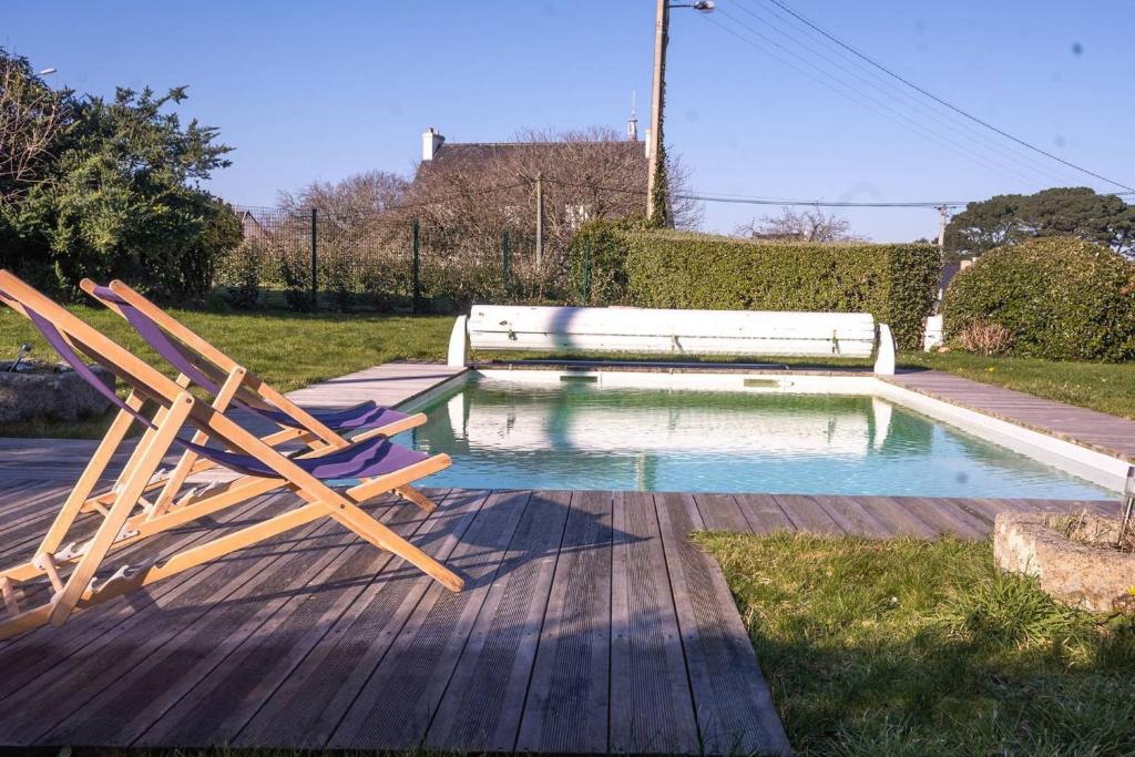 ty michel, Swimming pool access to beaches and sh, Perros-Guirec ...