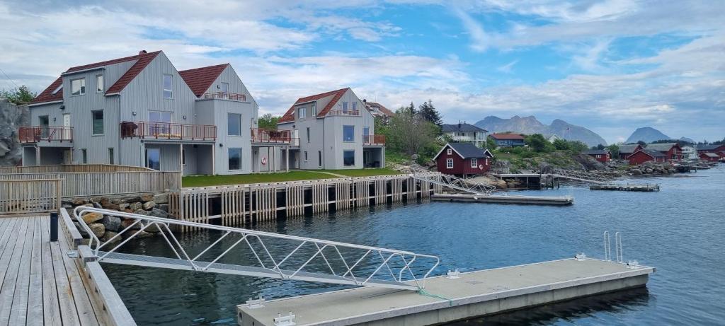 Two-story apartment with private deck, Ballstad (updated prices 2026)