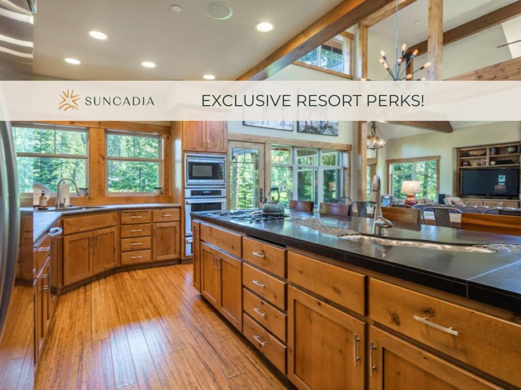Suncadia 4 Bdrm Home with Hot Tub Overlooking Prospector Golf Course ...