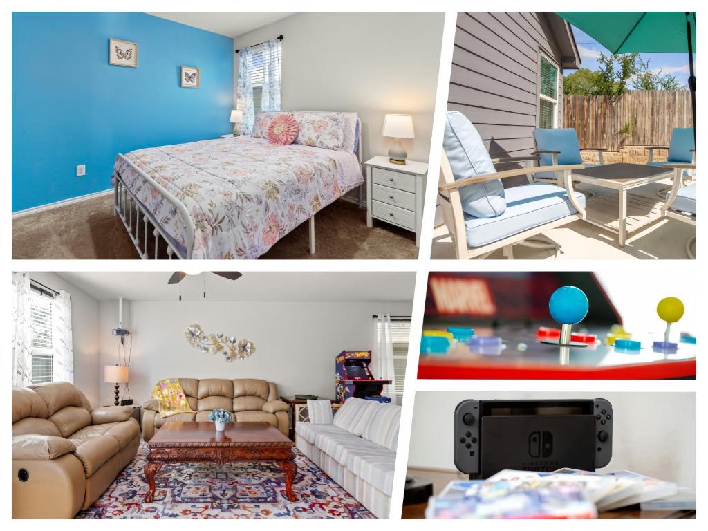 Fun Games and Spacious 4BR House 3 ML to Lackland AFB close to SeaWorld ...