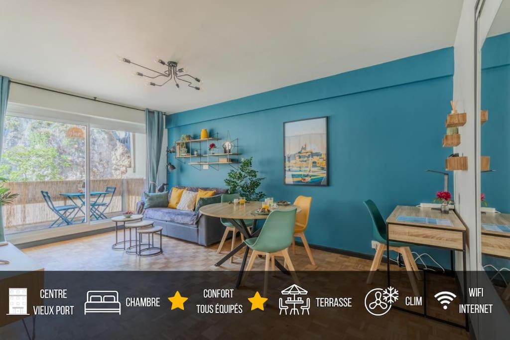 Divine Idylle Central Vieux-Port Terrasse Clim, Marseille (updated ...