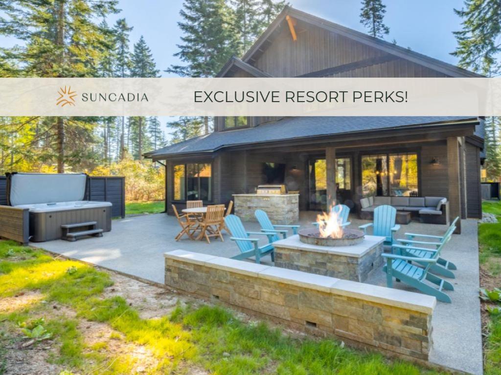 Suncadia 4 Bdrm Home Beautiful Floor to Ceiling Fireplace, Cle Elum ...