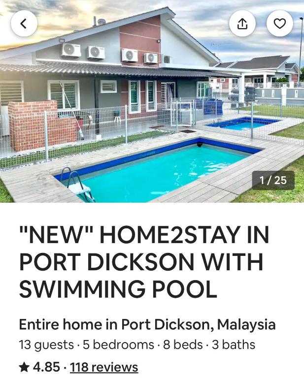 PD Swimming Pool 5 ROOM Homestay, Port Dickson (updated prices 2026)