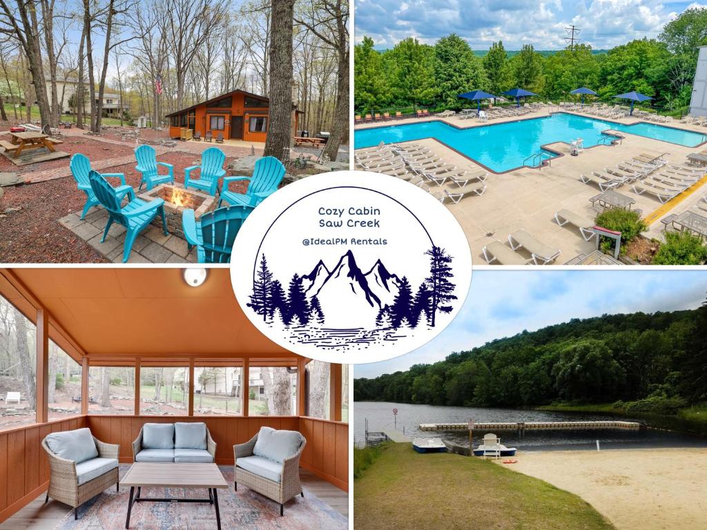 Premier Cozy Cabin - Free Amenities & Comm Indoor Pools, Bushkill ...