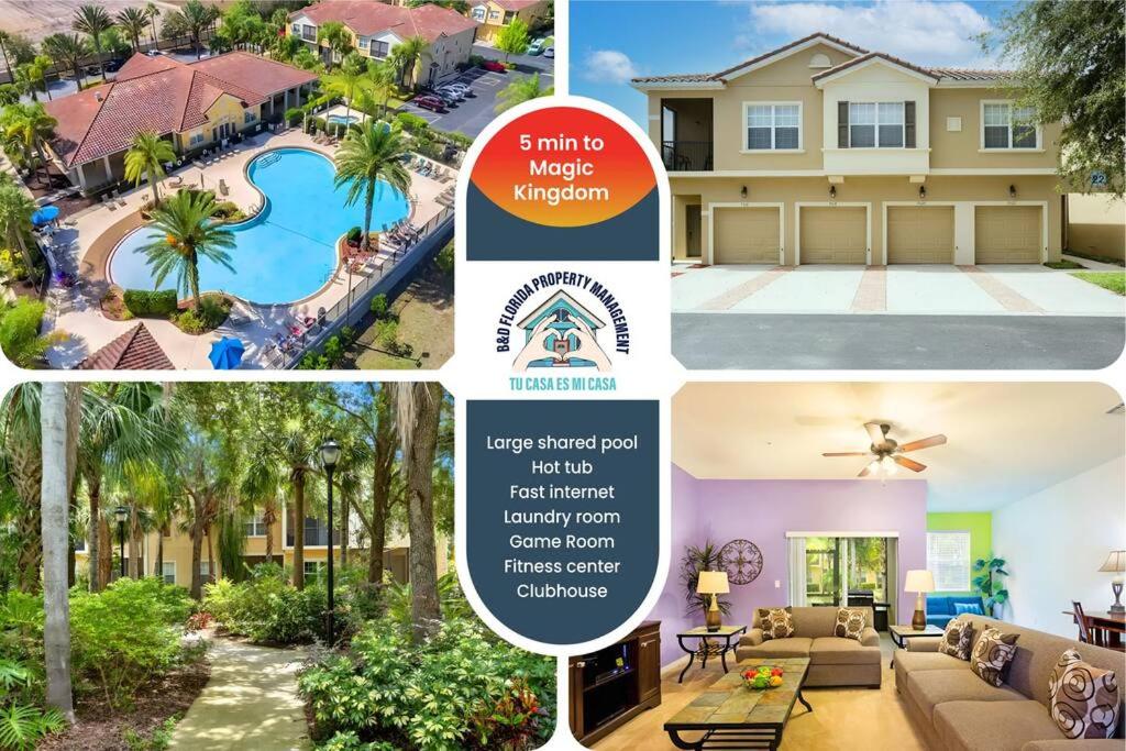 3BR Home 1,5 mi to Disney Lagoon Pool, Spa & Gym, Orlando (updated ...