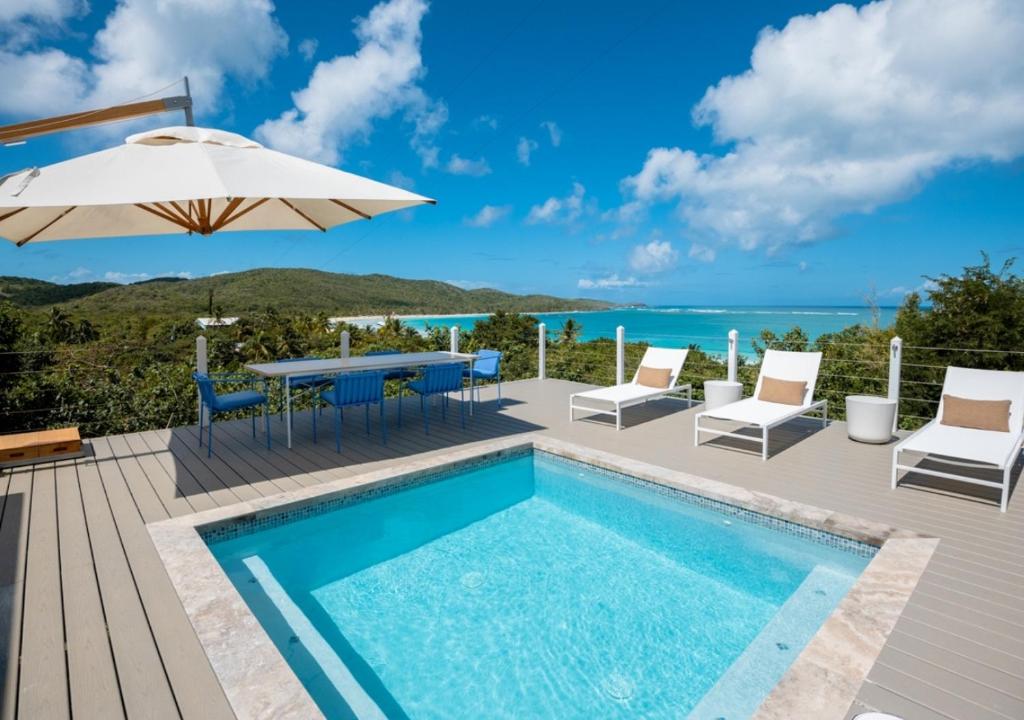 Punta Flamenco's Sea View Villa at Culebra, Puerto Rico with private ...