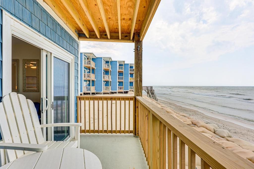 Ocean-View Condo Steps to North Topsail Beach!, North Topsail Beach ...