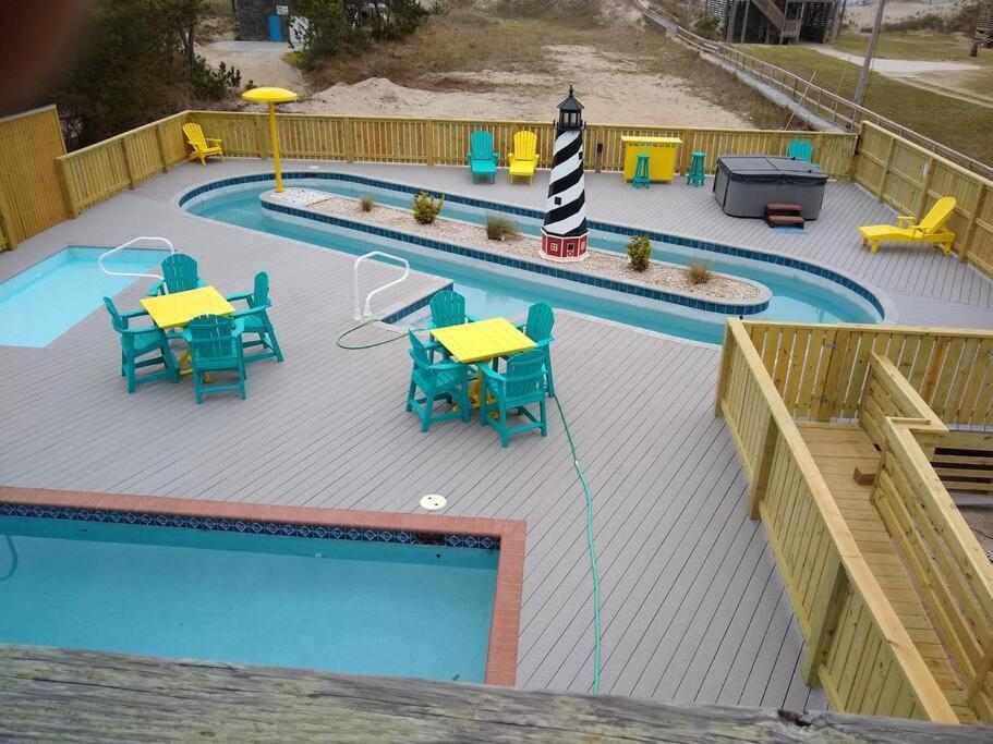 Rio Rodanthe Lazy River Kiddie Pool Oceanfront Elevator, Rodanthe ...