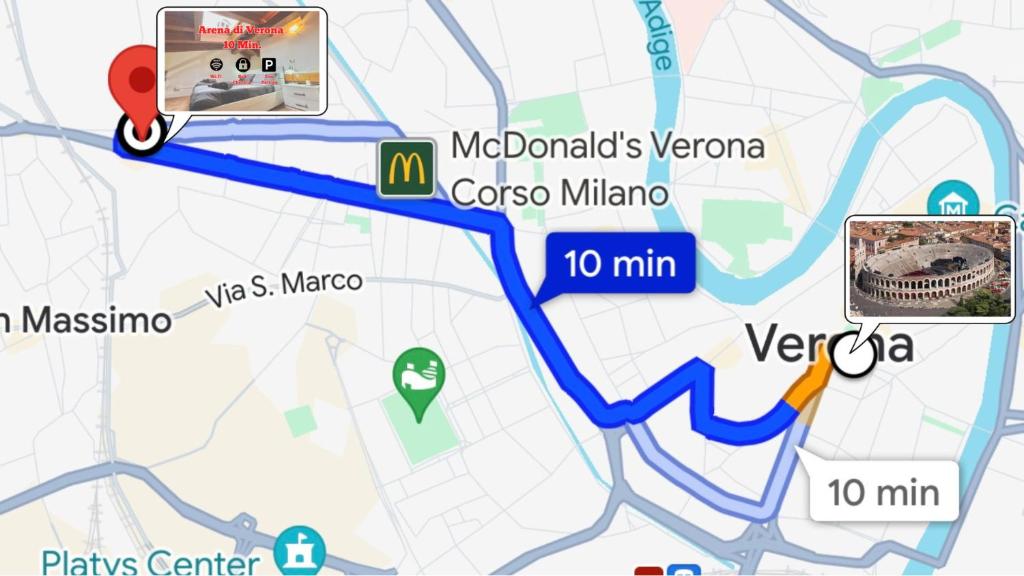 Map Arena Di Verona