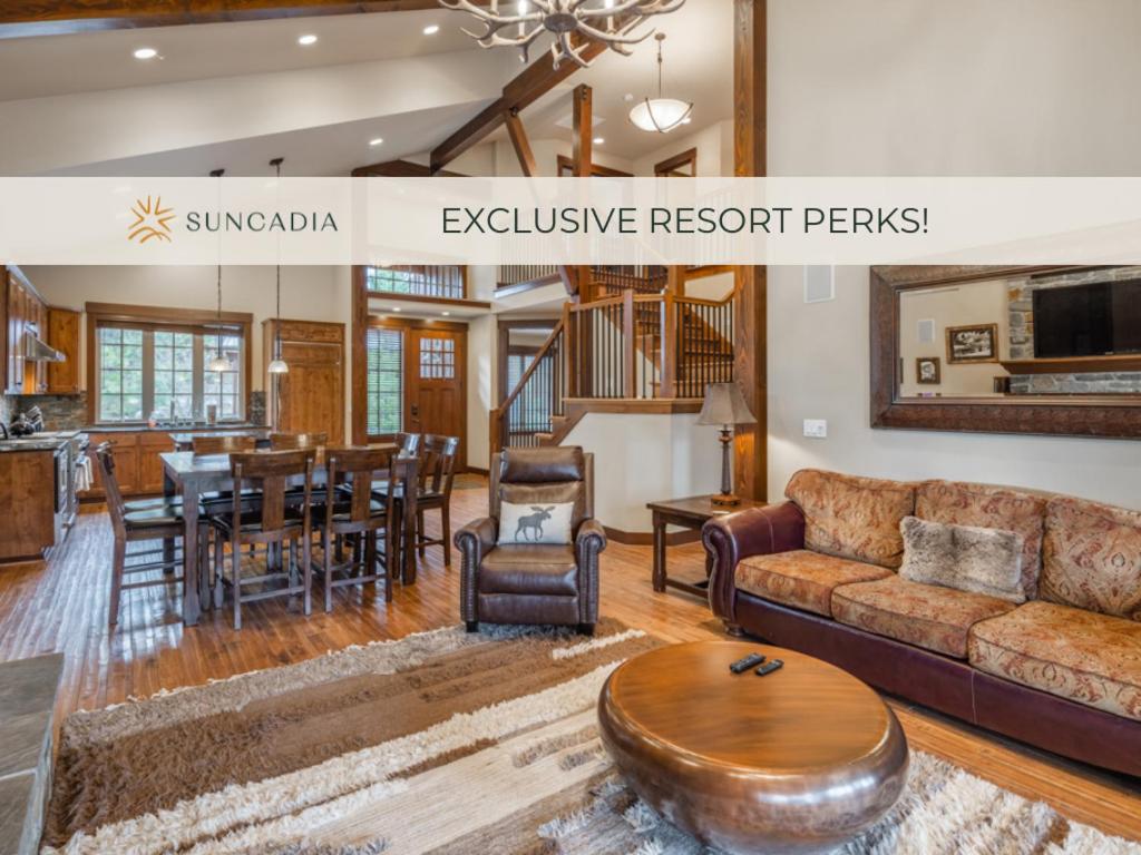 Suncadia 3 Bedroom Home on the Golf Course Breathtaking View of Hole 18 ...