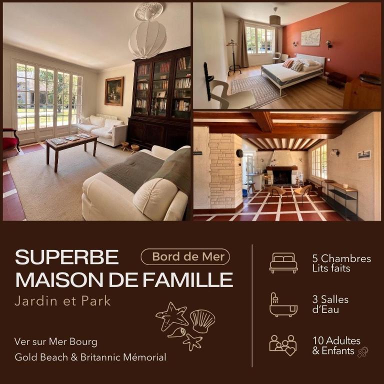 L'Ecrin de Famille Maison Mer & Bourg Gold Beach, Ver-sur-Mer (updated ...