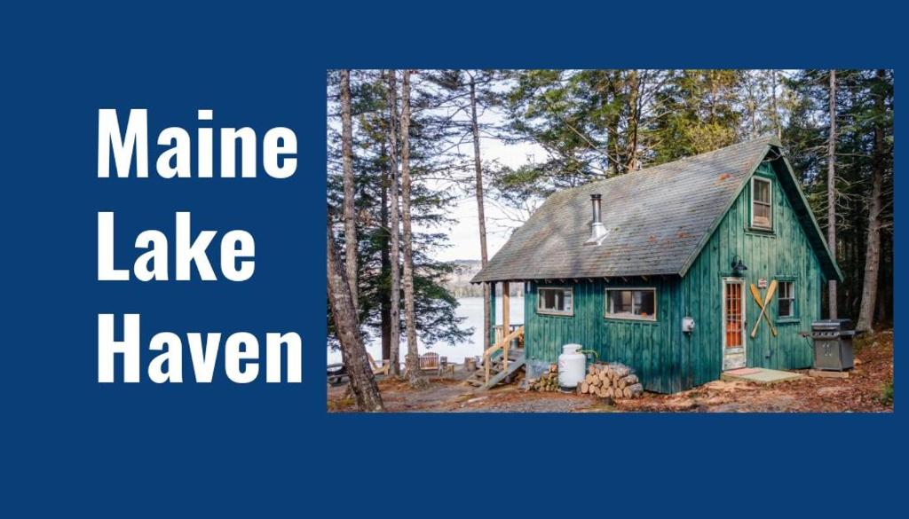 Maine Lake Haven Lakefront w Prv Dock Swim Fish and Canoe, Brooks ...