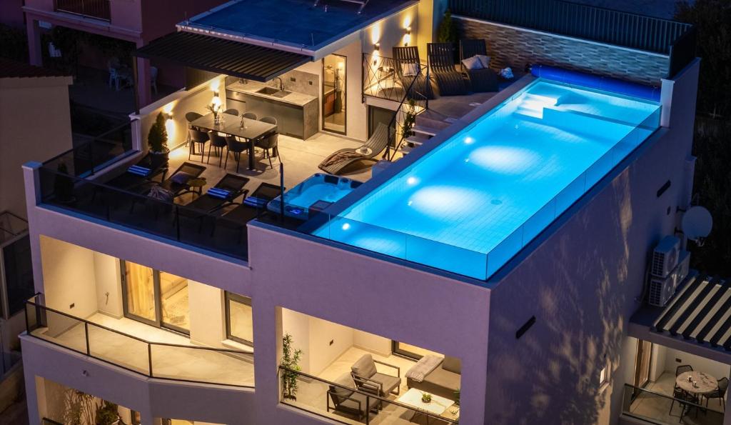 NEW Seaview Villa Gabriel with private heated pool and a Hot-tub ...