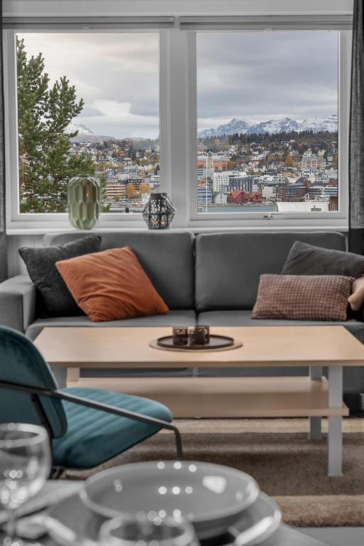 Leilighet i Tromsdalen med en fantastisk utsikt over Tromsø Sentrum ...