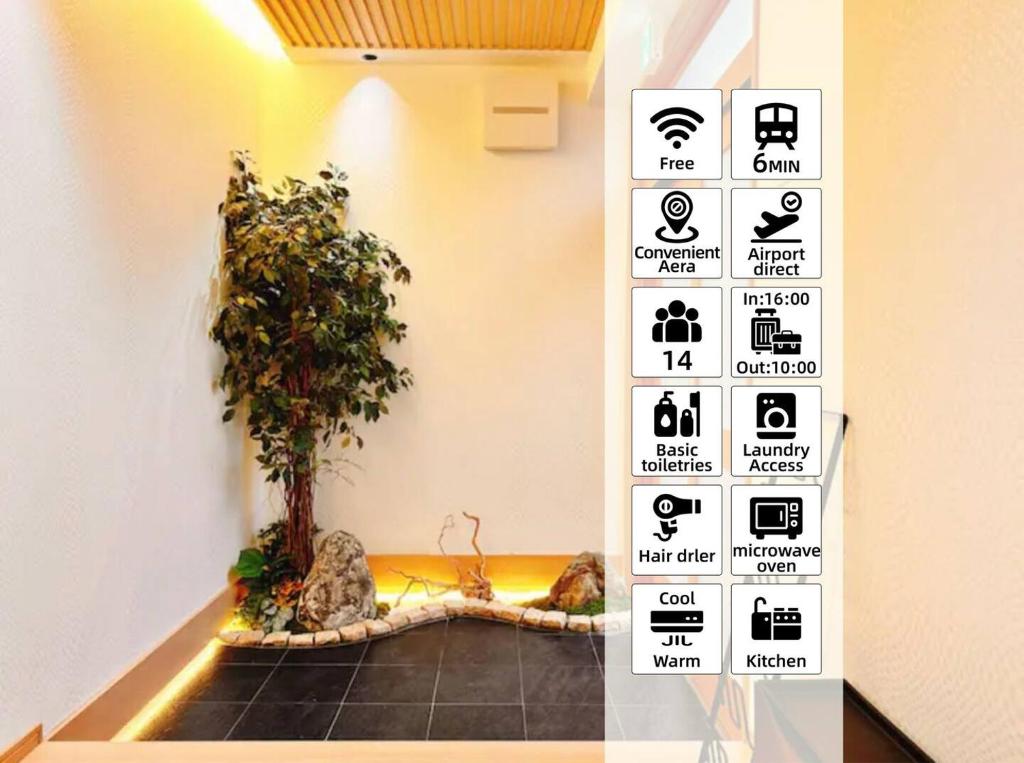 Osaka Tsutenkaku Tennoji Villa House III 最大14人利用可 南海线机场直达, Osaka ...