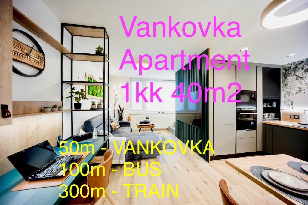 DH Vankovka Design 1kk Apartment - 1 min Vankovka, BUS, Train - Netflix ...