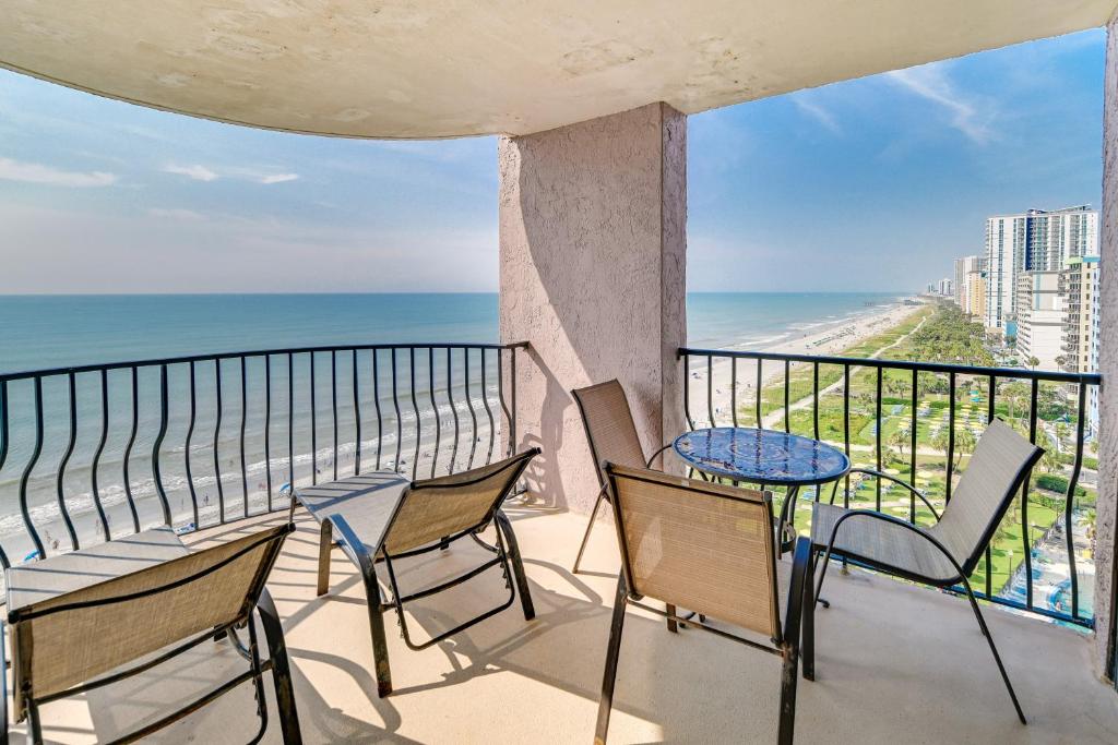 Central Myrtle Beach Condo with Ocean-View Balcony!, Myrtle Beach ...