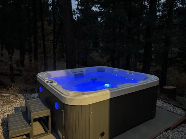 Snow Bunny Lodge - Perfect Big Bear Getaway! Deck with a new hot tub ...