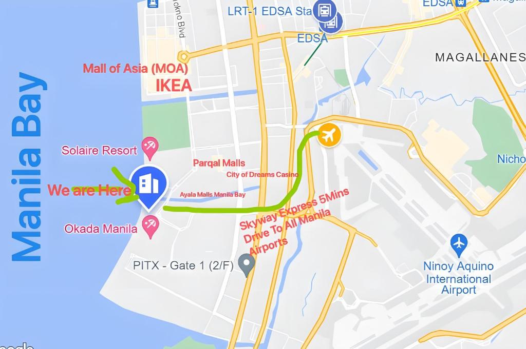 Luxurious 1 Br Facing Manila Bay Sunset Nearby Okada MOA Solaire Ayala ...