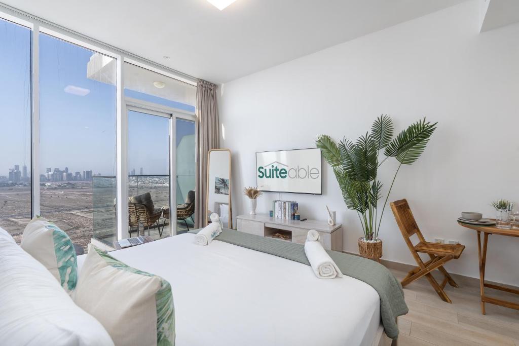 Bright and Stylish studio in JVC with skyline view, Dubai (updated ...
