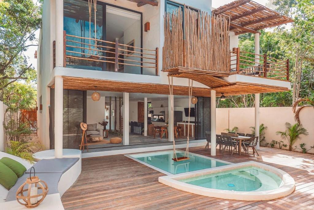 Tulum Villa 4BR Jacuzzi Private Pool Gated community, Tulum (updated ...