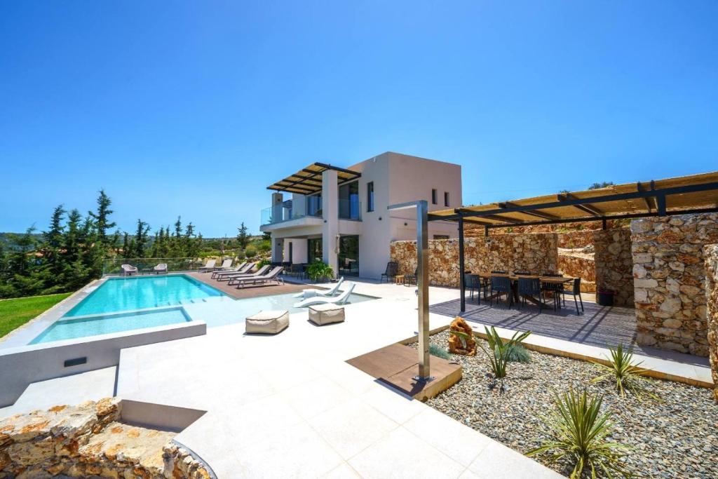 In Vivo Villa - Breathtaking View -90sqm Heated Infinity Pool, Áyios ...