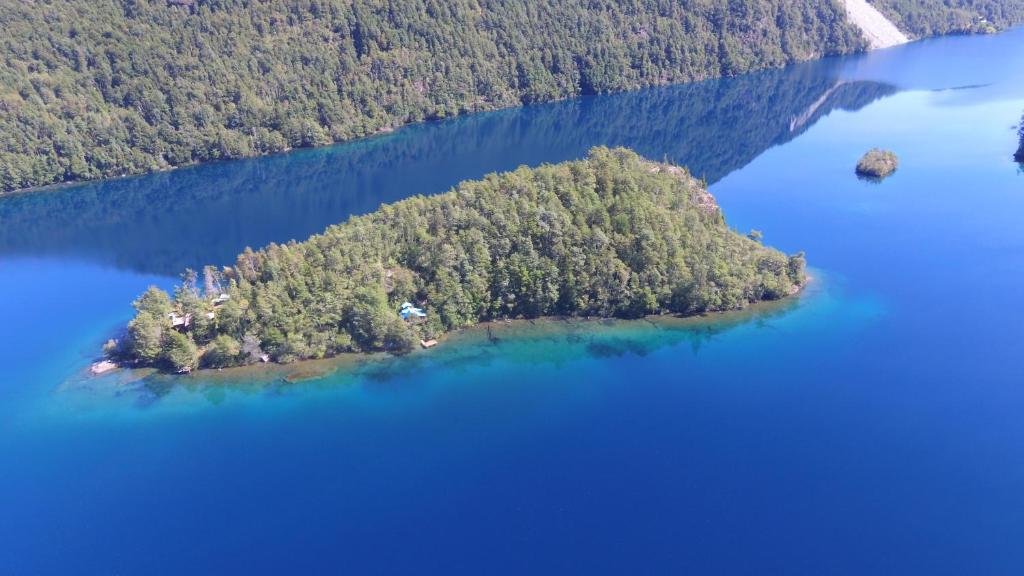 Cabaña, Isla privada Las Bandurrias Lago las Rocas, Llanada Grande ...