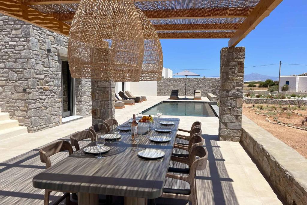 Phoenix Villa with private Pool & Sea Views Near Naousa, Ambelas ...