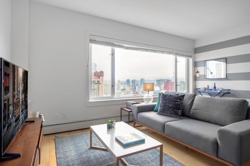 Nob Hill Studio w Sauna Gym City View SFO-128, San Francisco (updated ...