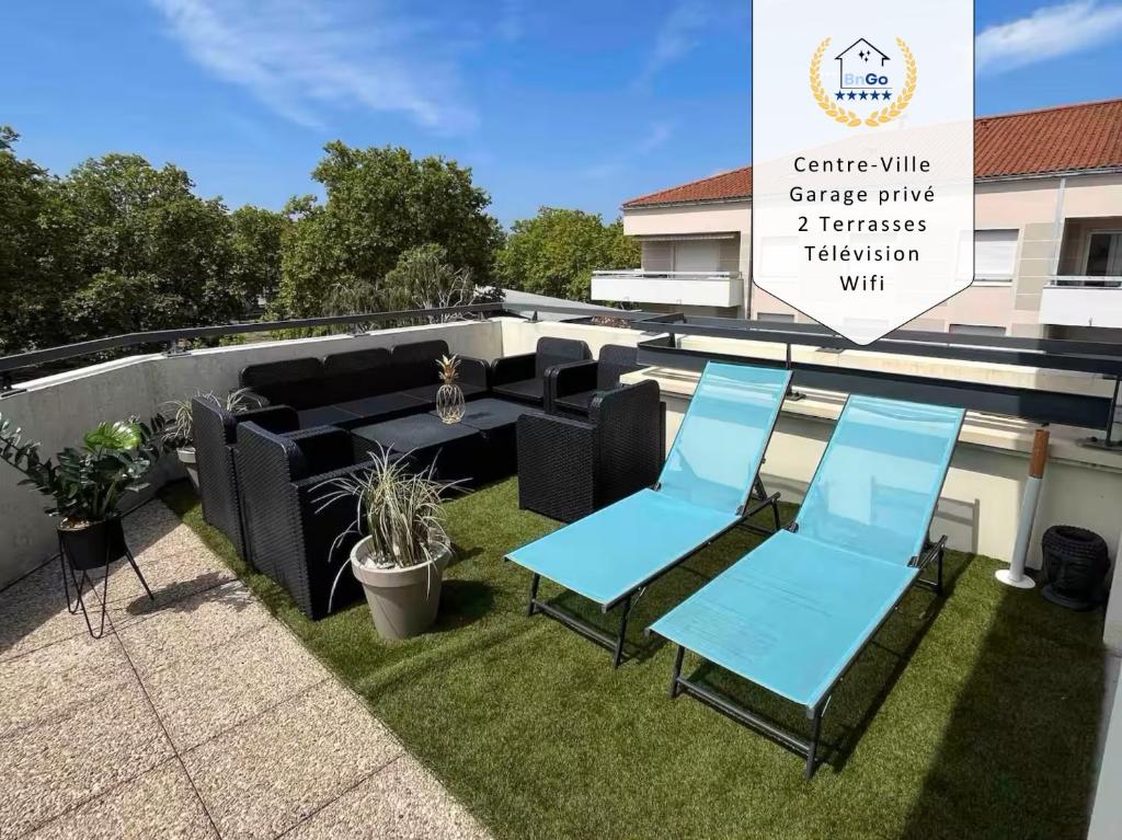 BnGo I Immense RoofTop Lyon I 2 chambres, 4 places parkings, 2 immenses ...