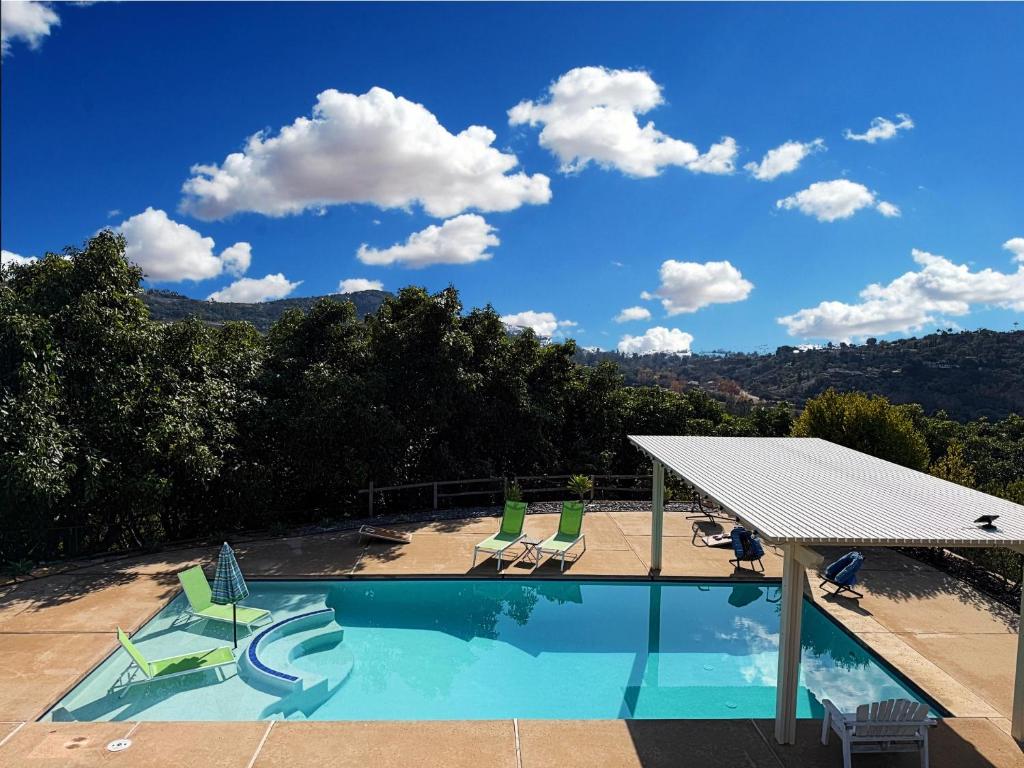 Two Hilltop Villas with Pool Oasis, Views and Avocado Grove, Fallbrook ...