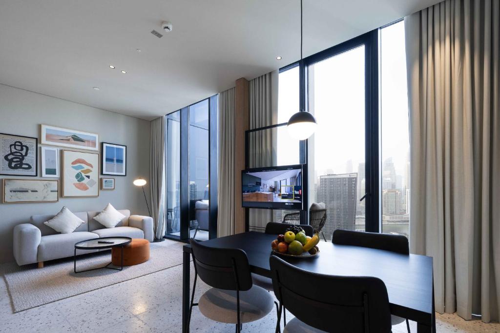 Modern Studio at Upside Living, Business Bay with Burj Khalifa View ...