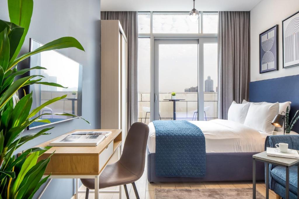 Silkhaus modish studio with Burj Khalifa view, pool access، دبي (أسعار محدثة لعام 2025)