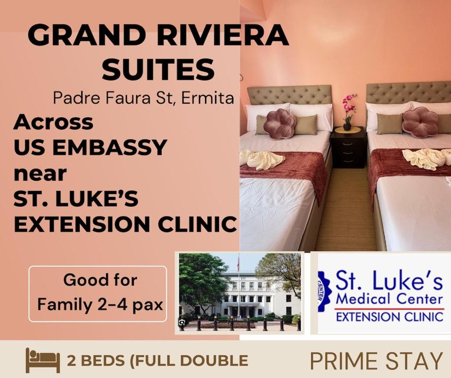 Grand Riviera Suites 1201 Near US Embassy and St Luke's Medical Center ...