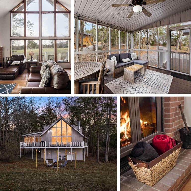 Golf Views Fireplace 2 Fire Pits Grill & Deck, Hedgesville (updated ...