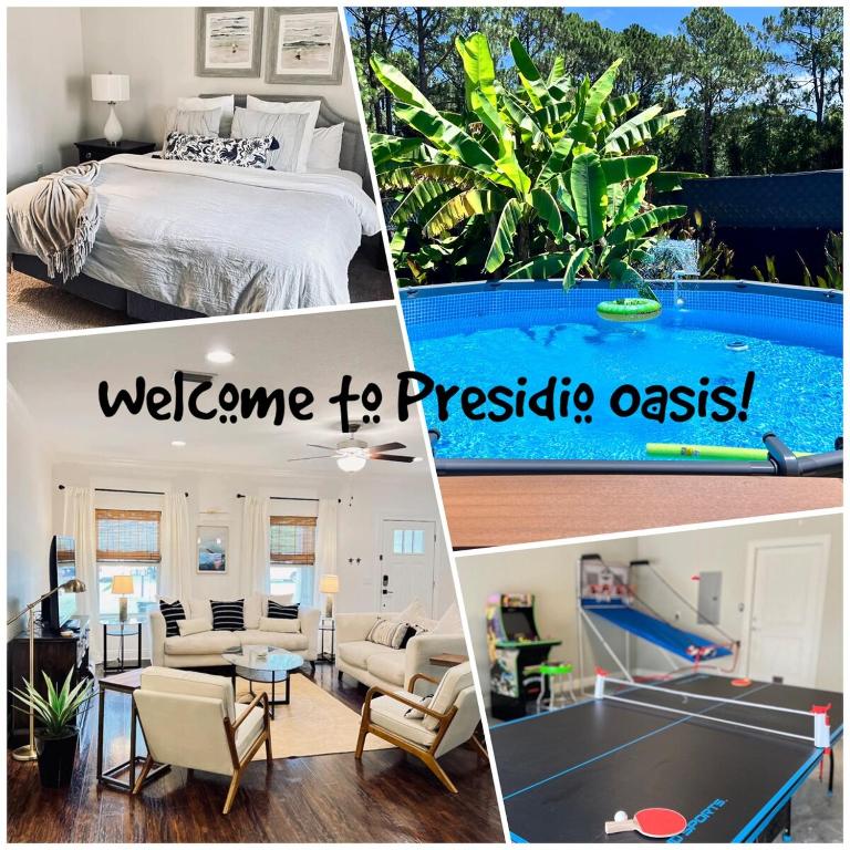Presidio Oasis, 4brm, Pool, Gaming 4 min to beach, Navarre (updated prices 2025)