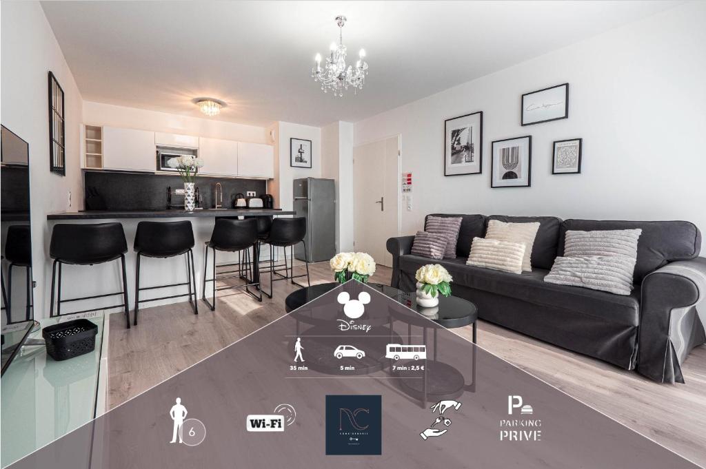 Disneyland-Paris 6 pers, Parking, Wifi, Serris (updated prices 2025)