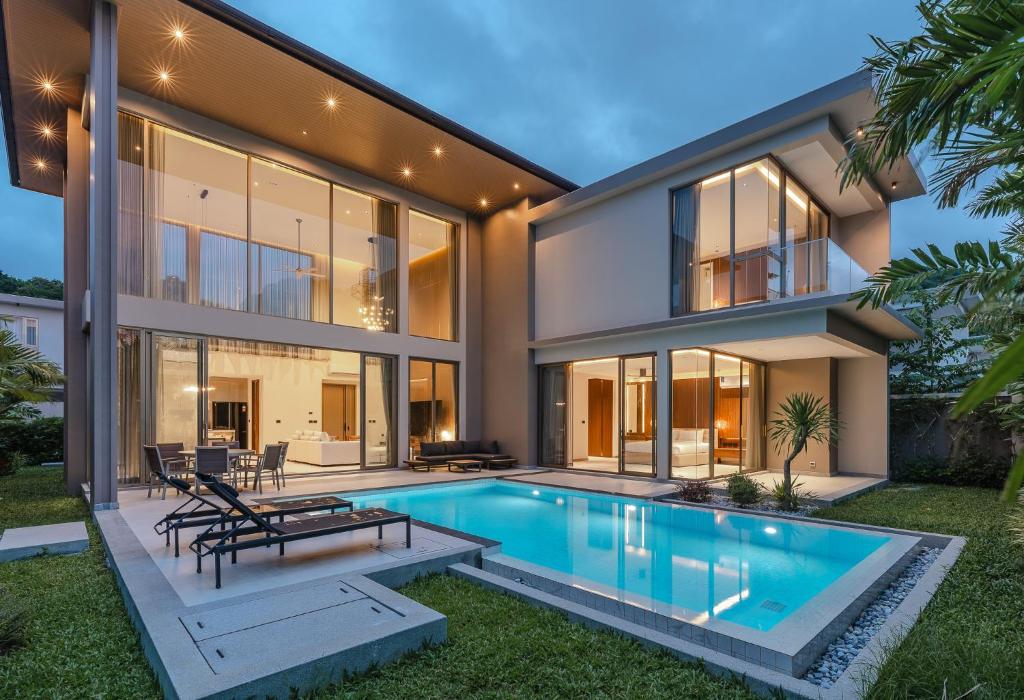 V200 Mountainview 4BR Pool Villa with Prime Stay, pláž (aktualizované ...