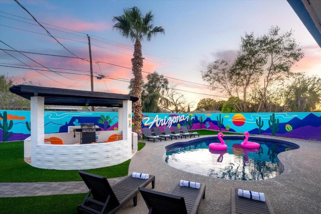 Poolside Paradise Big Backyard Arcade Mural, Mesa (updated prices 2025)