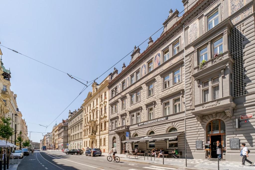 Blueground Holešovice city view nr Vltava PRG-58（プラハ）：（最新料金：2025年）