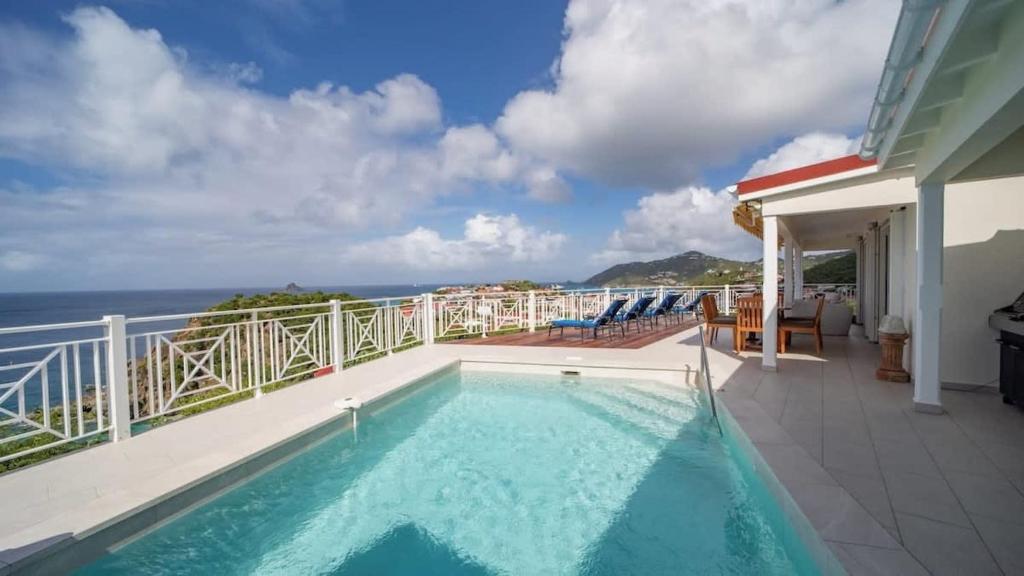 Enjoy Sunset of Gustavia Port in Posh Creole-Style Villa, Gustavia ...